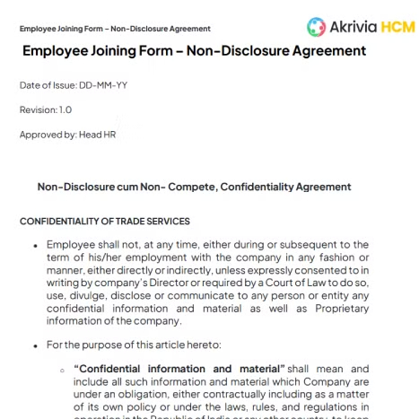 FREE HR Forms & Human Resource Templates - Akrivia HCM
